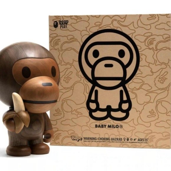 A Bathing Ape Bape | Toys | Bapeplay X Toyqube Wooden Baby Milo Limited ...